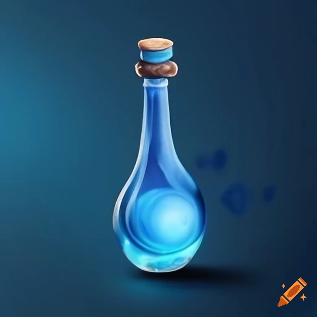 Blue sky potion on Craiyon