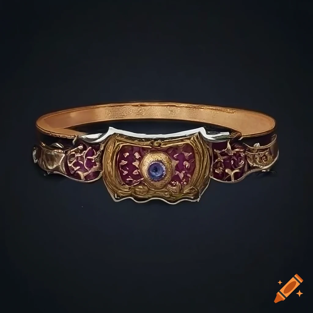 Front view of a magical fantasy noble belt on Craiyon