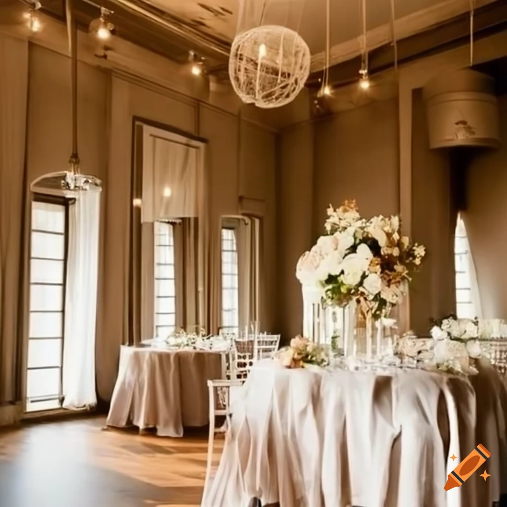 Modern and minimalist interior design for romantic weddings and events ...