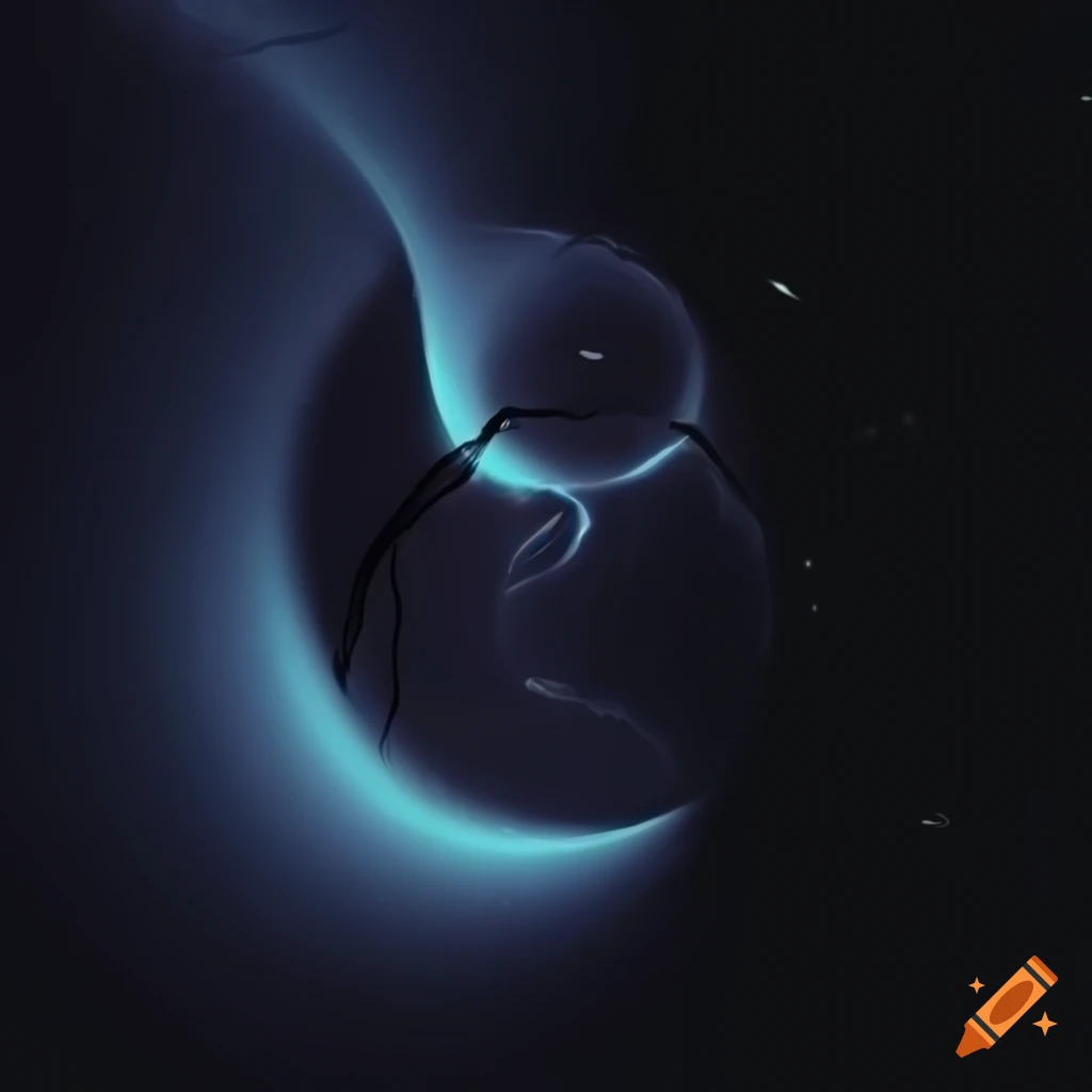 Abstract background with a dark void on Craiyon