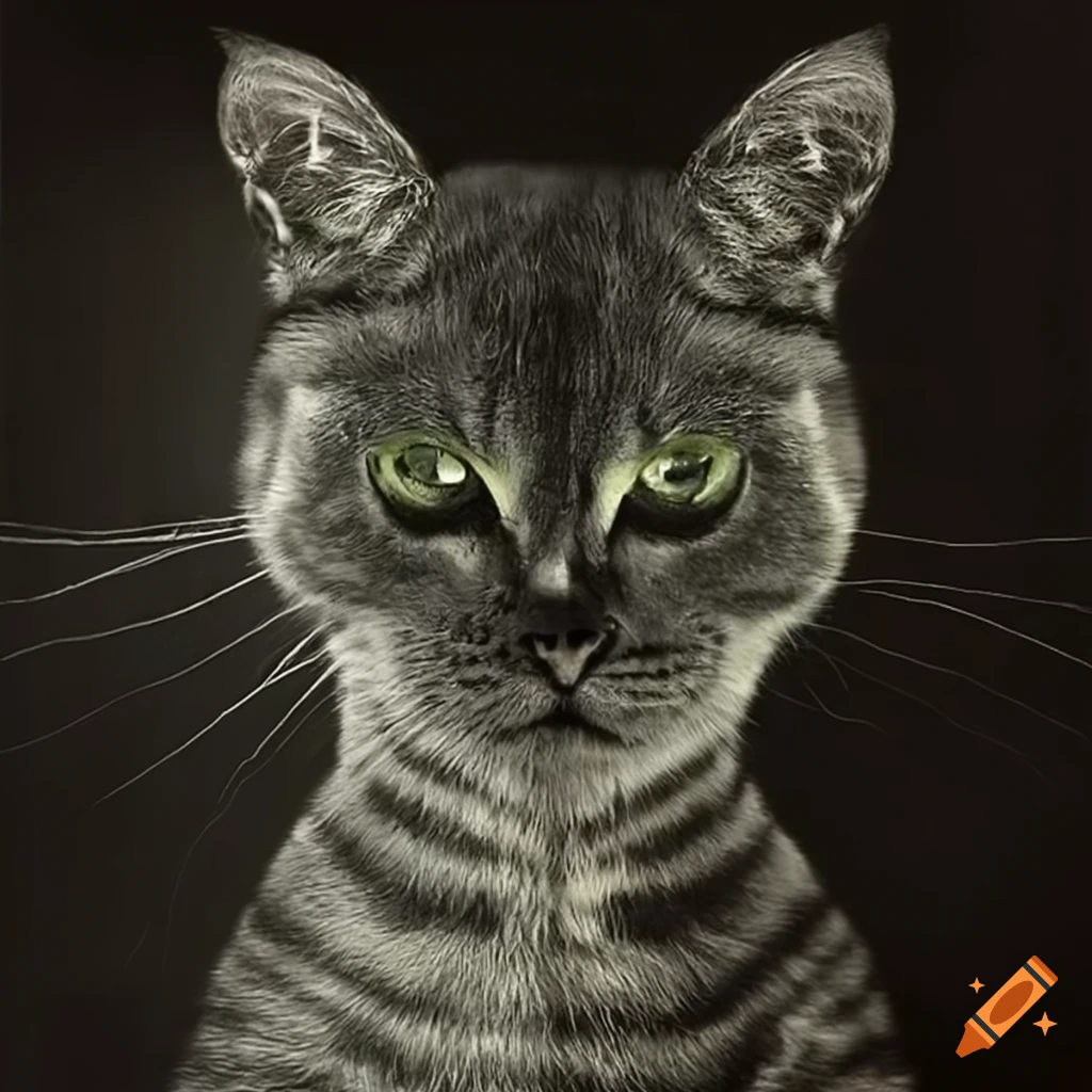 Surreal painting of humanoid cats inspired by carel willink on Craiyon