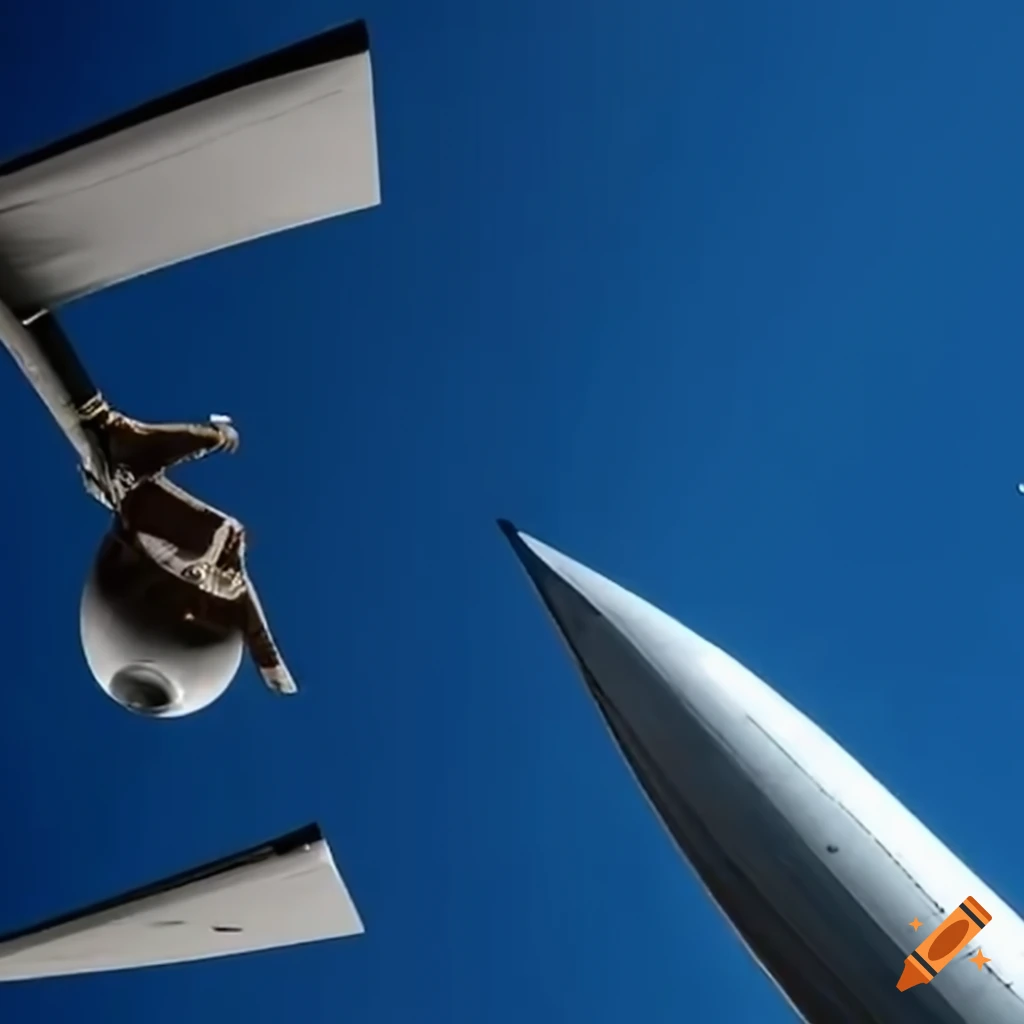 Alien workers waving from a plane on Craiyon