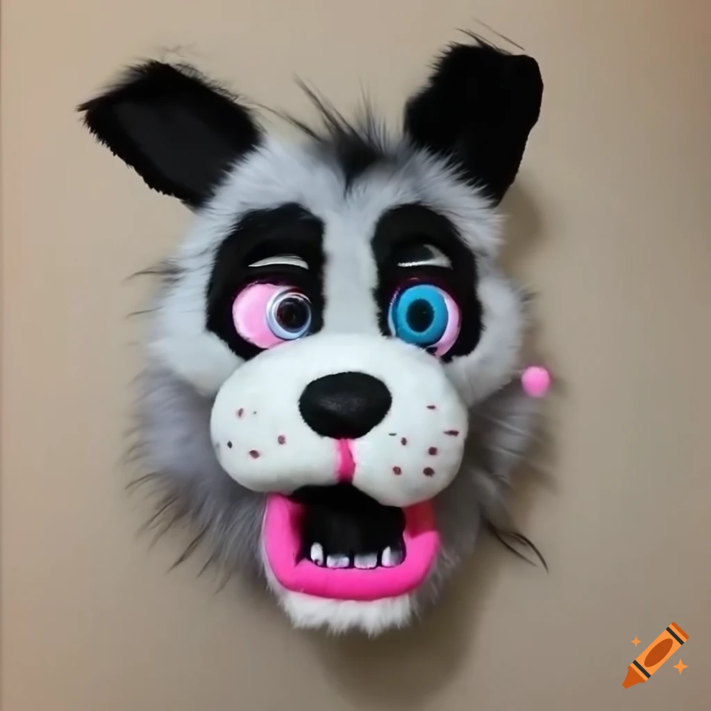 Opossum fursuit head inspired by five nights at freddy's on Craiyon