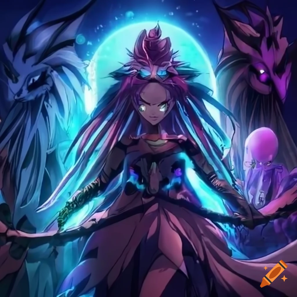 Princess battling a dragon in a futuristic anime world on Craiyon