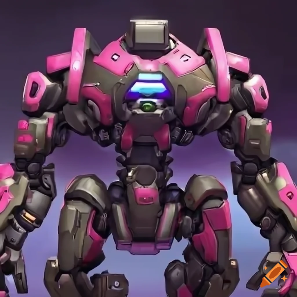 D.va's overwatch mech in epic futuristic design on Craiyon
