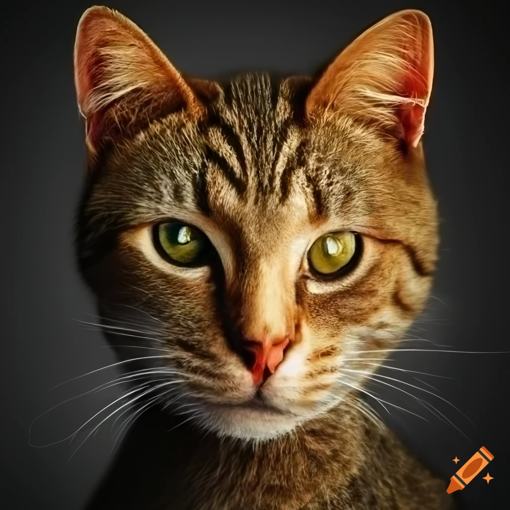 Psychedelic home with a relaxed cat in a visually relaxing 3000x3000px ...