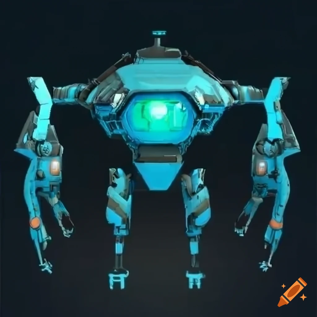 Sleek subnautica series mech with glass front and intricate design on ...