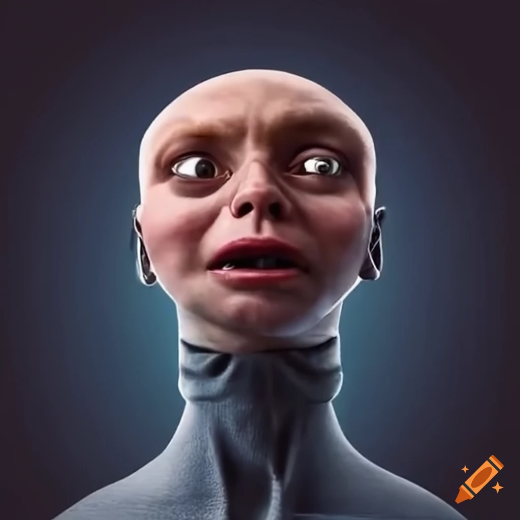 Person trying a new car on their head on Craiyon