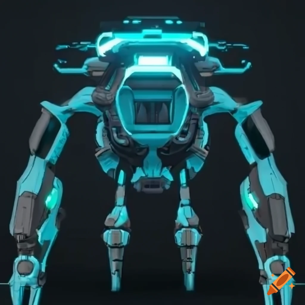 Sleek subnautica series mech with intricate design and glass front on ...