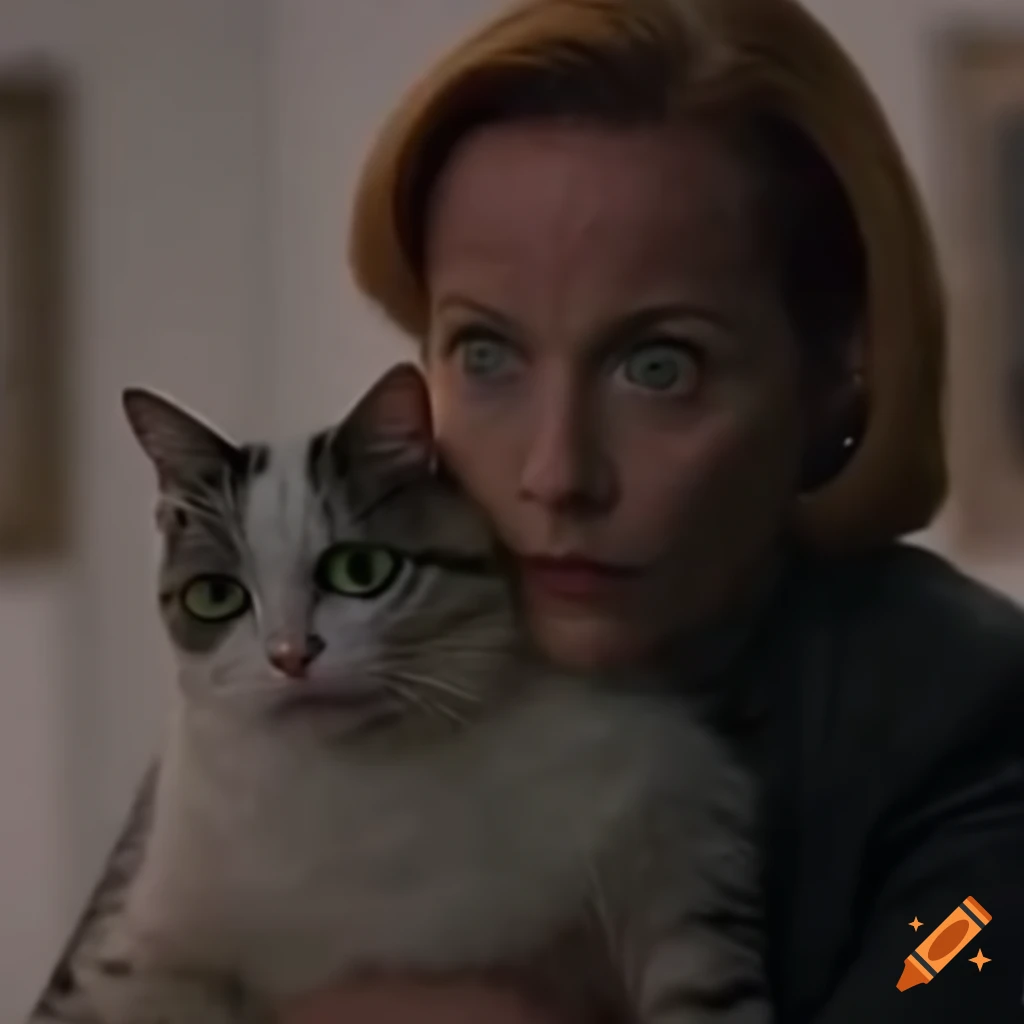 The x-files investigating a paranormal cat on Craiyon