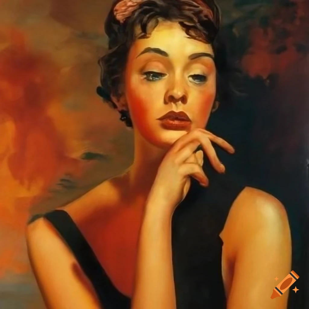 Rolf armstrong portrait painter from usa 1889-1960 on Craiyon