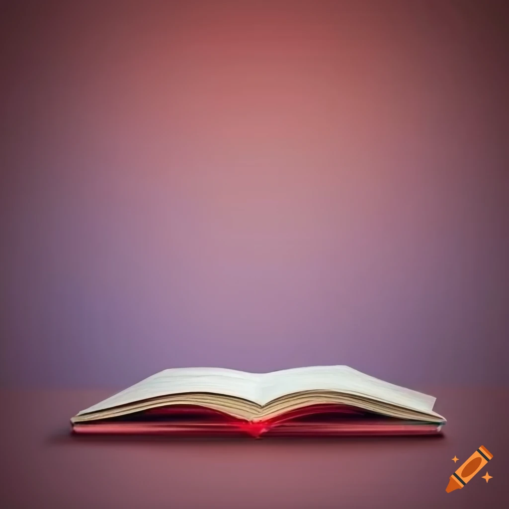 Small stack of books on a single color background on Craiyon