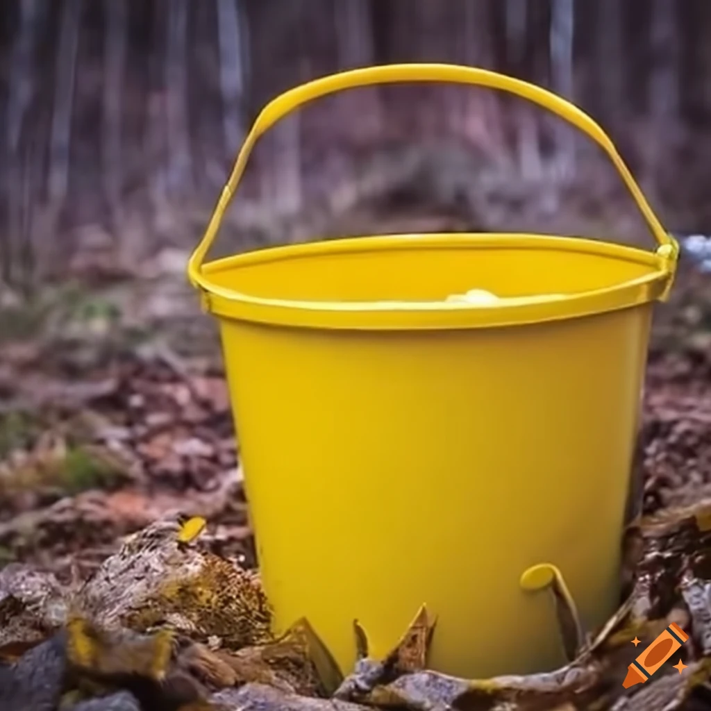 Deer in a yellow bucket on Craiyon