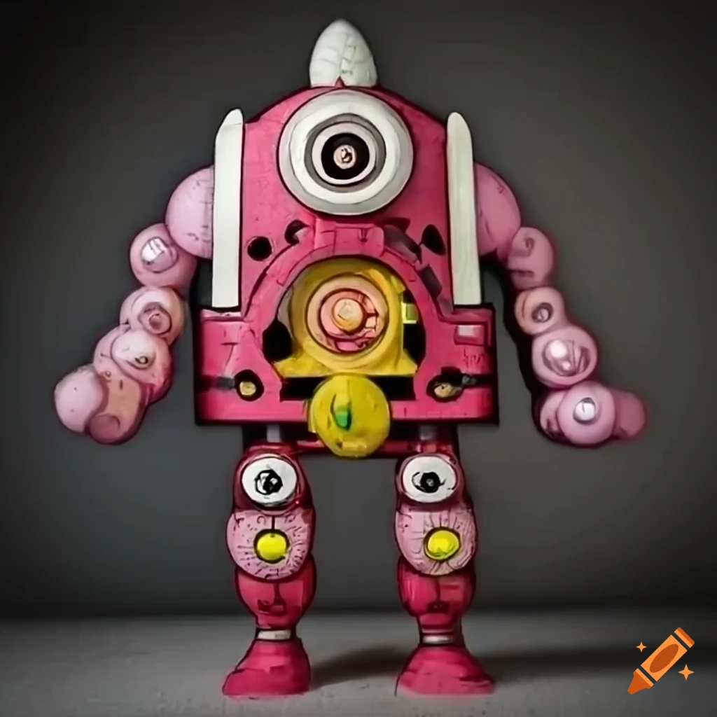 Krang bot in adventure time style on Craiyon