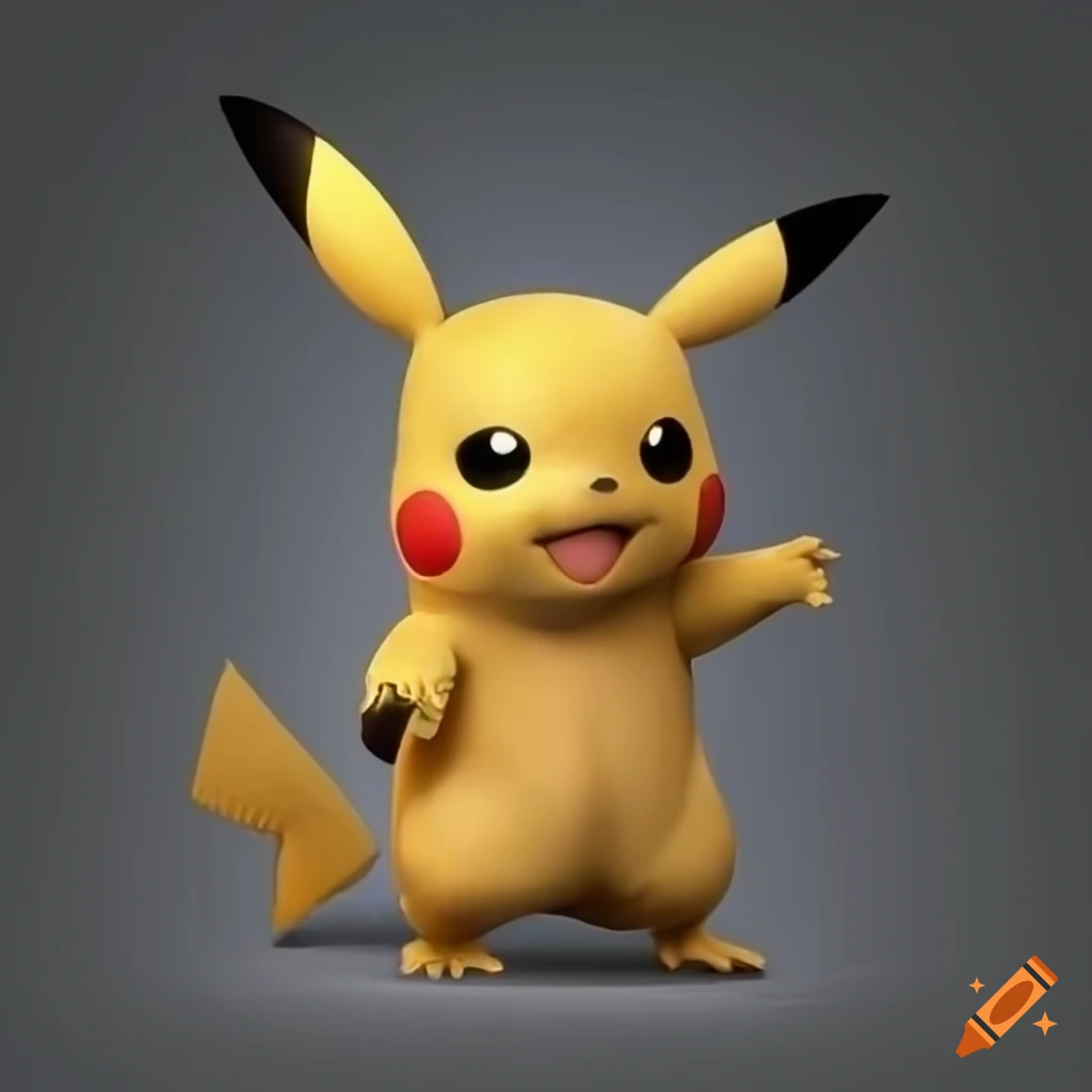 Powerful and muscular pikachu artwork on Craiyon