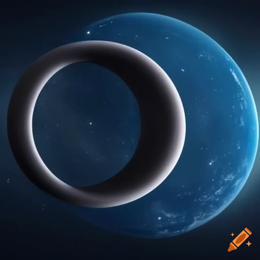 Giant white uap (ufo) in space above earth on Craiyon