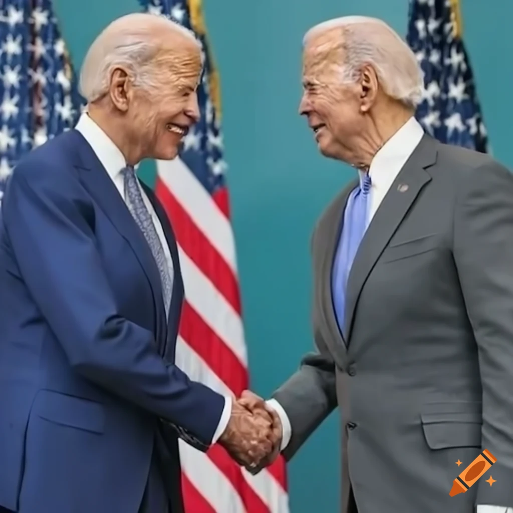 Political leaders shaking hands in a diplomatic meeting on Craiyon