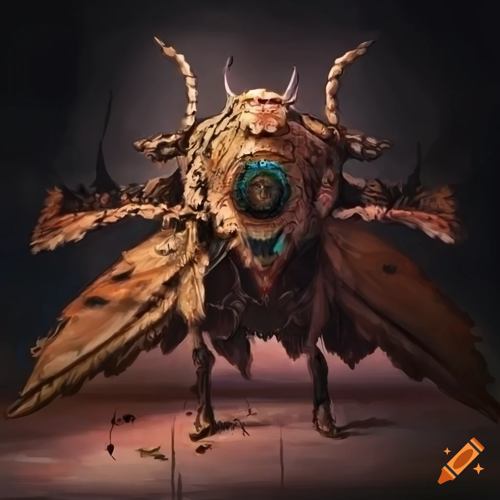 Masterful high definition image of intricate moth mech with stunning ...