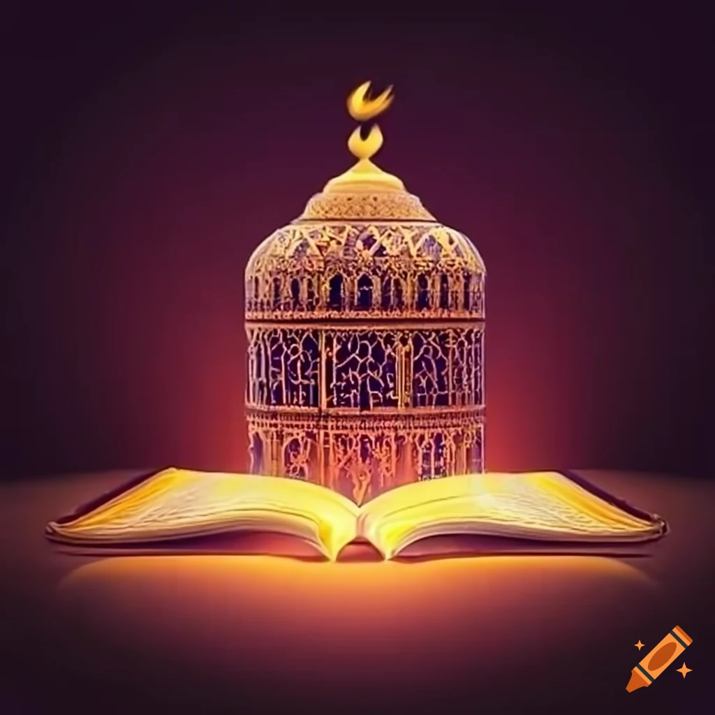 Illustration of ramadan and the quran on Craiyon