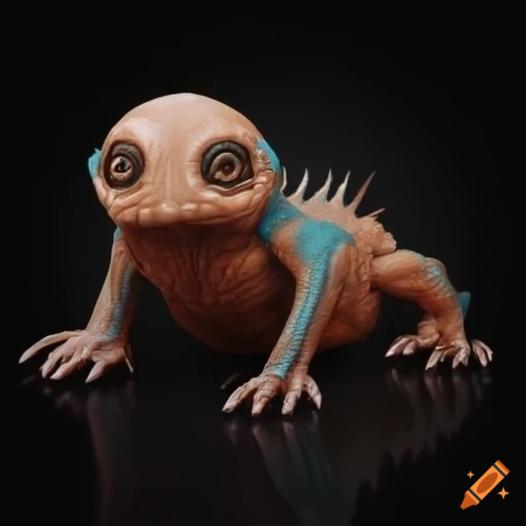 Abstract illustration of a gub creature on Craiyon