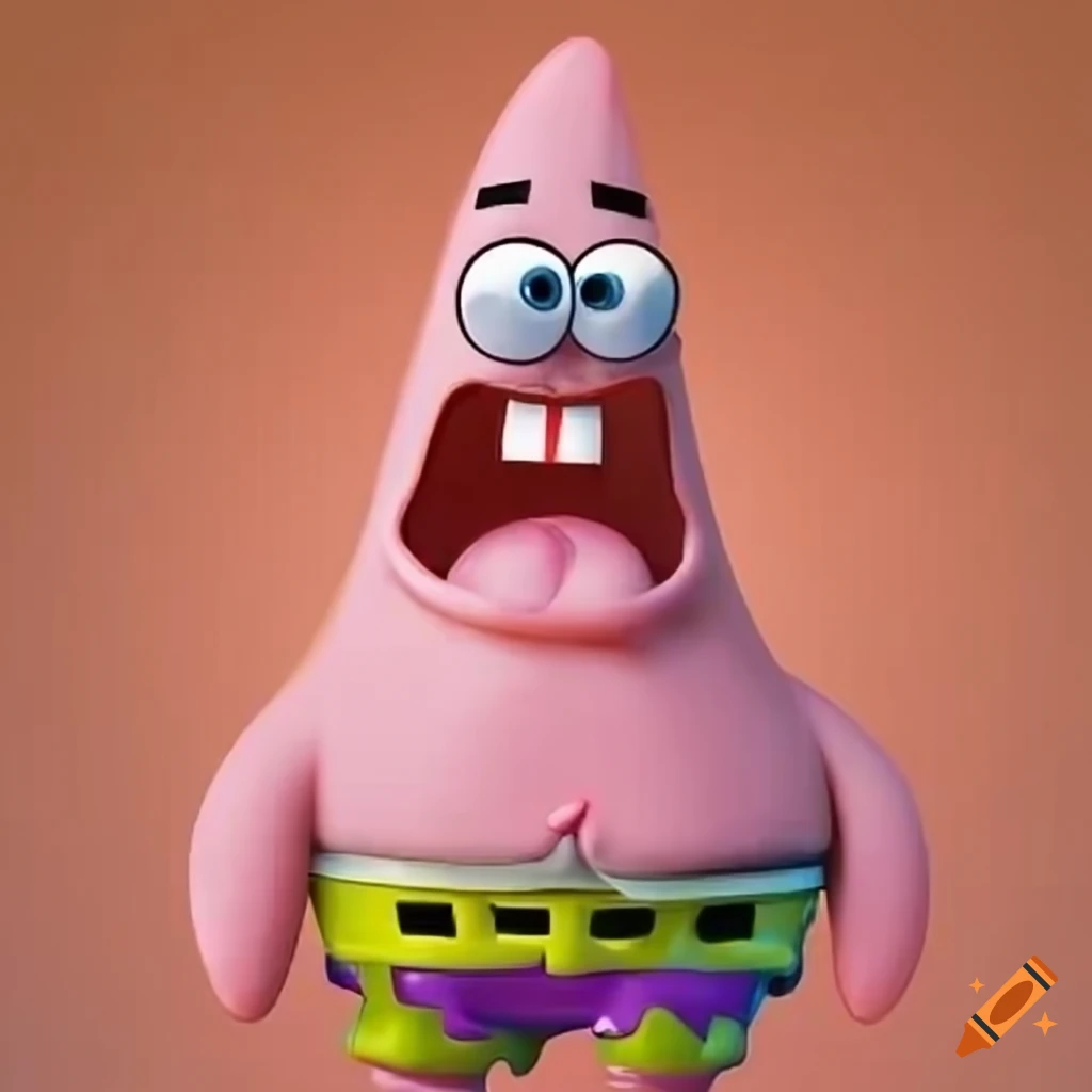Cartoon picture of patrick from spongebob squarepants on Craiyon