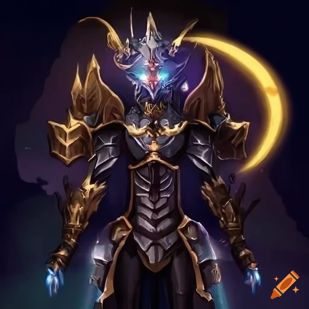 Priest king in giant armor battle suit with queen in anime style on Craiyon