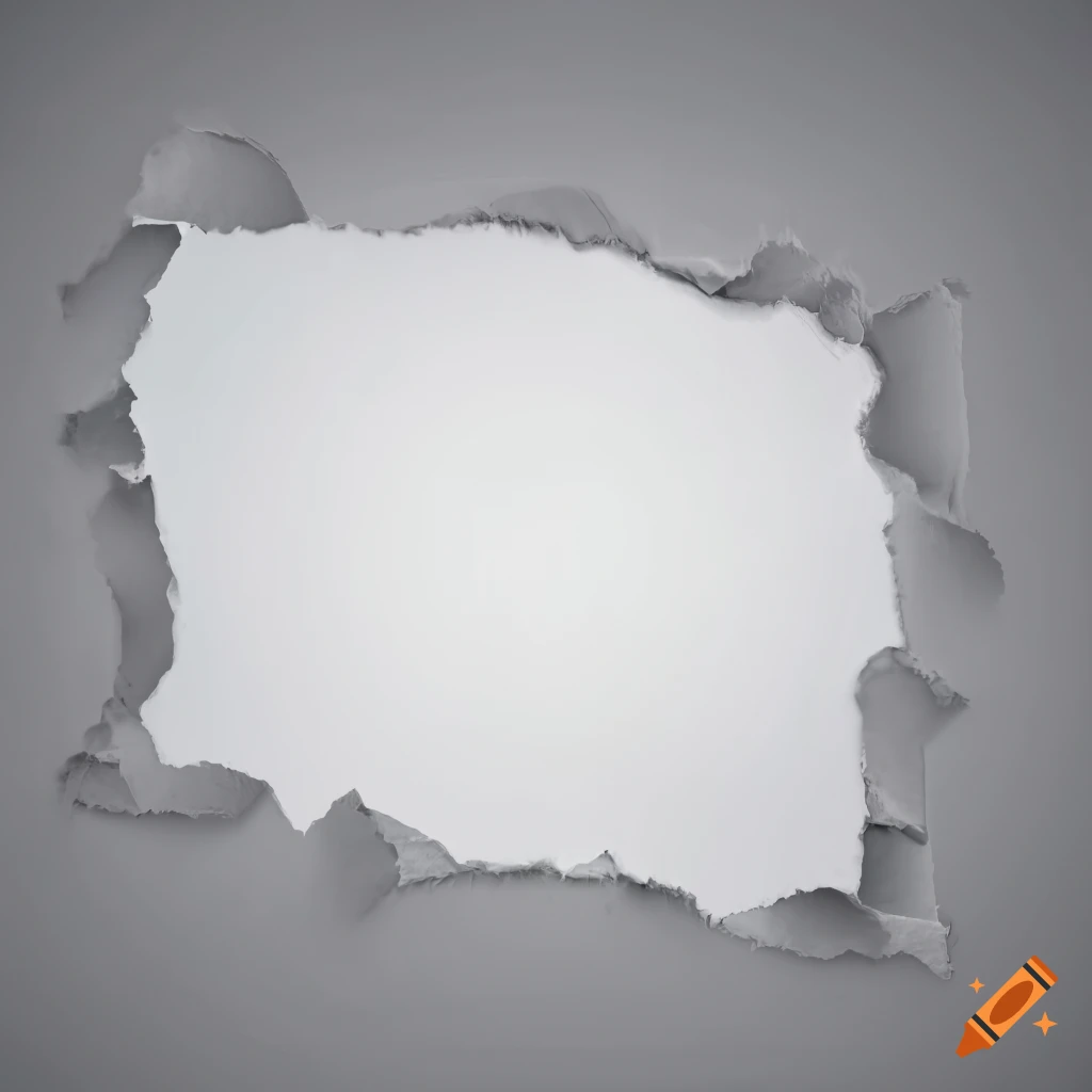 Beautifully arranged ripped grey paper pieces on grey background on Craiyon