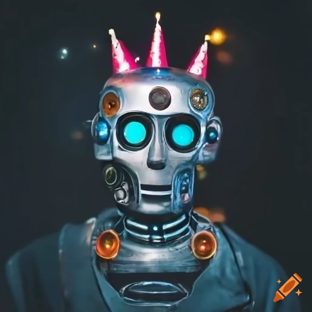 40th birthday party, robot style on Craiyon