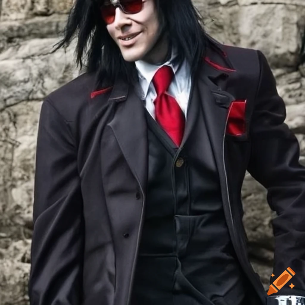 Young character alucard from hellsing with ink black hair in a movie ...