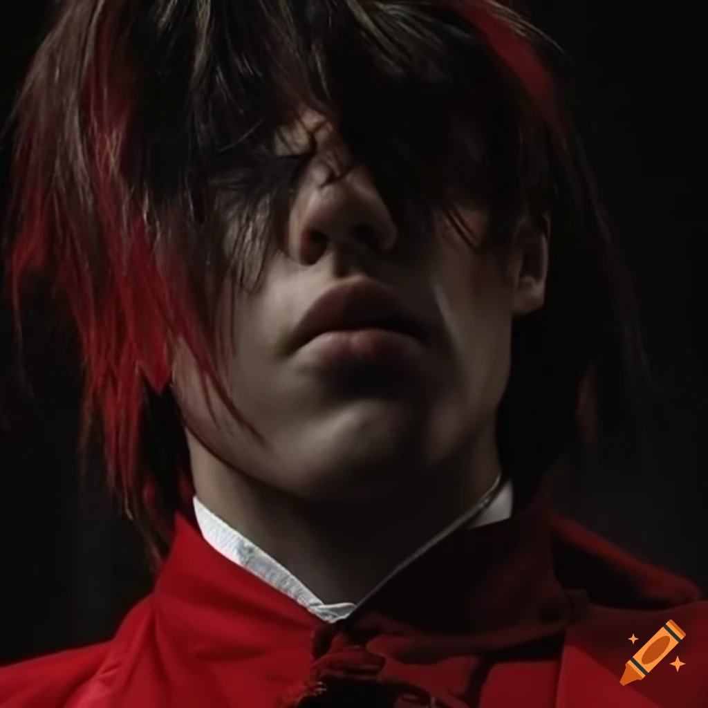 Young character Alucard from Hellsing Ultimate with short black hair ...