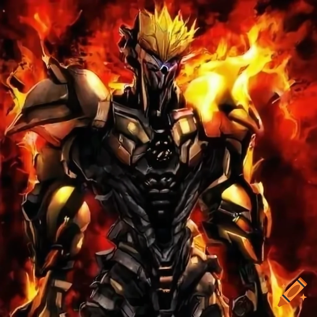 Mix of characters including genos, guyver, ghost rider, and gundam on ...