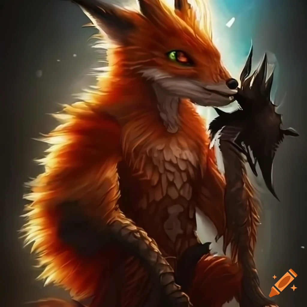 Fox dragon avatar on Craiyon