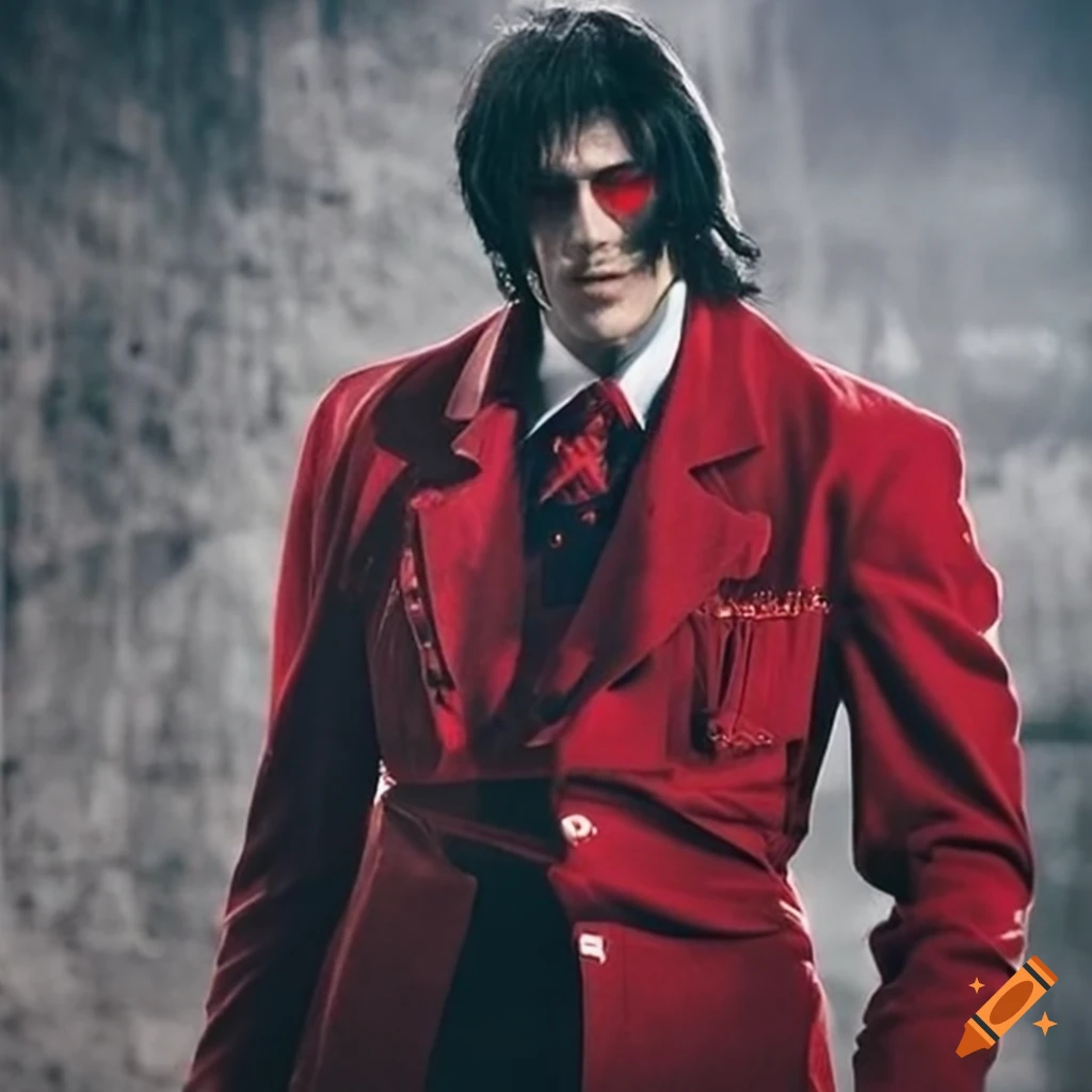Young character alucard from hellsing with black hair and red eyes on ...