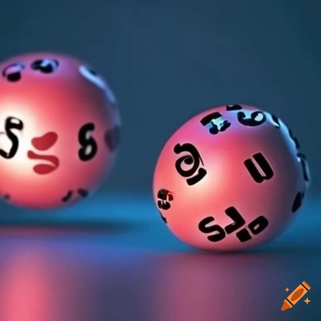 Lottery balls with numbers on Craiyon