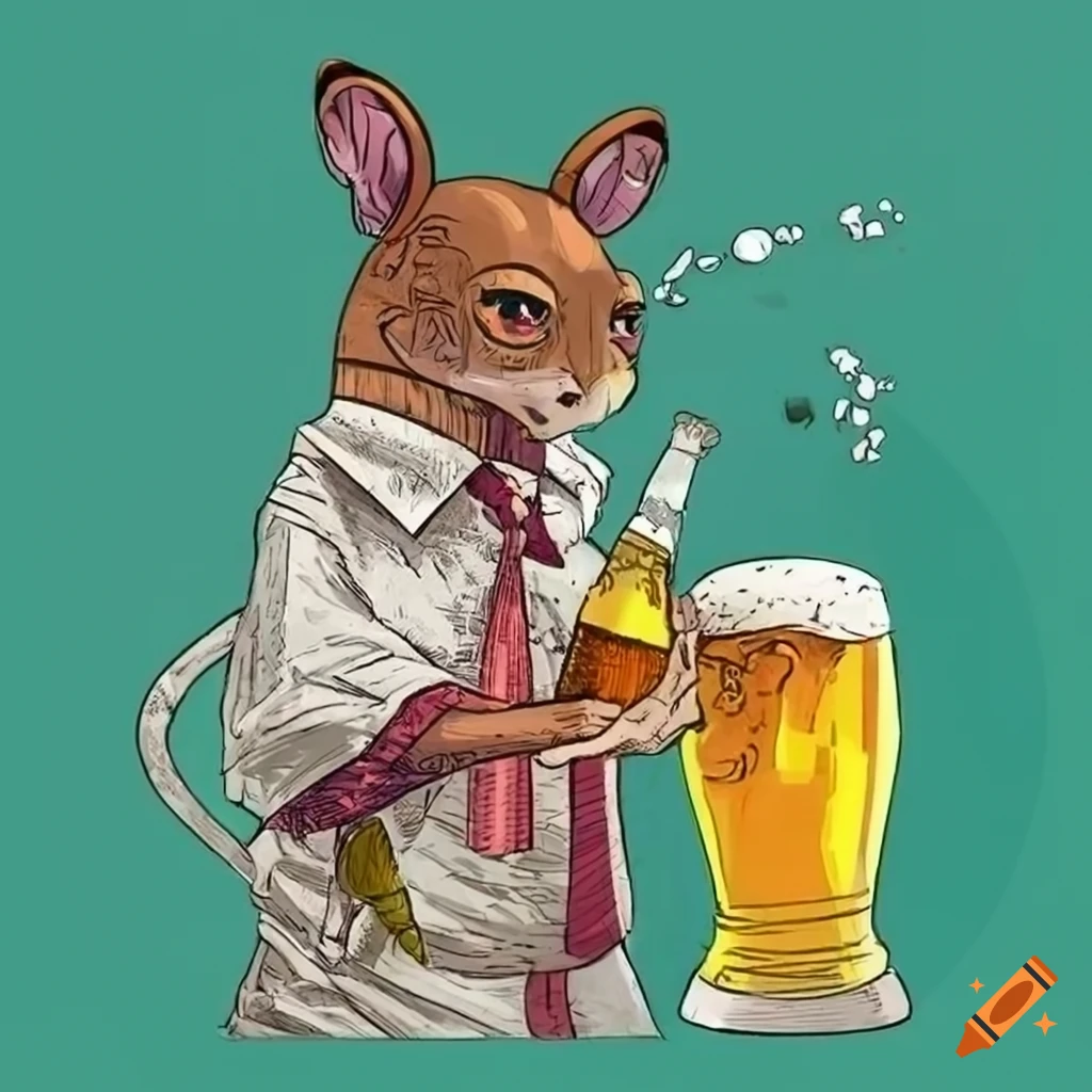Anthropomorphic Chinese beer and American beer in comic book style on ...