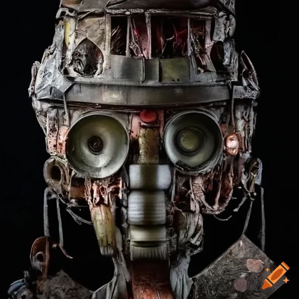 Scrap punk spaceship head ia on Craiyon