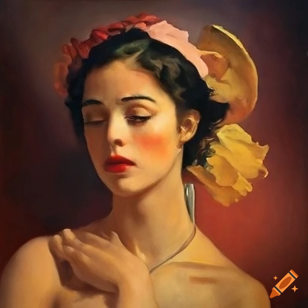 Rolf armstrong portrait painter from usa 1889-1960 on Craiyon