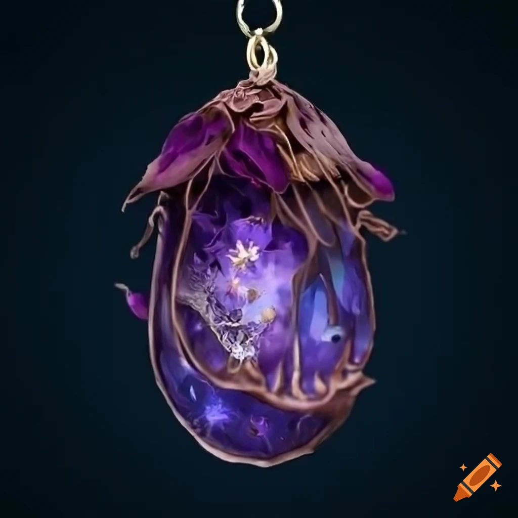Fey charm made from crystalline substance adorned with enchanted ...
