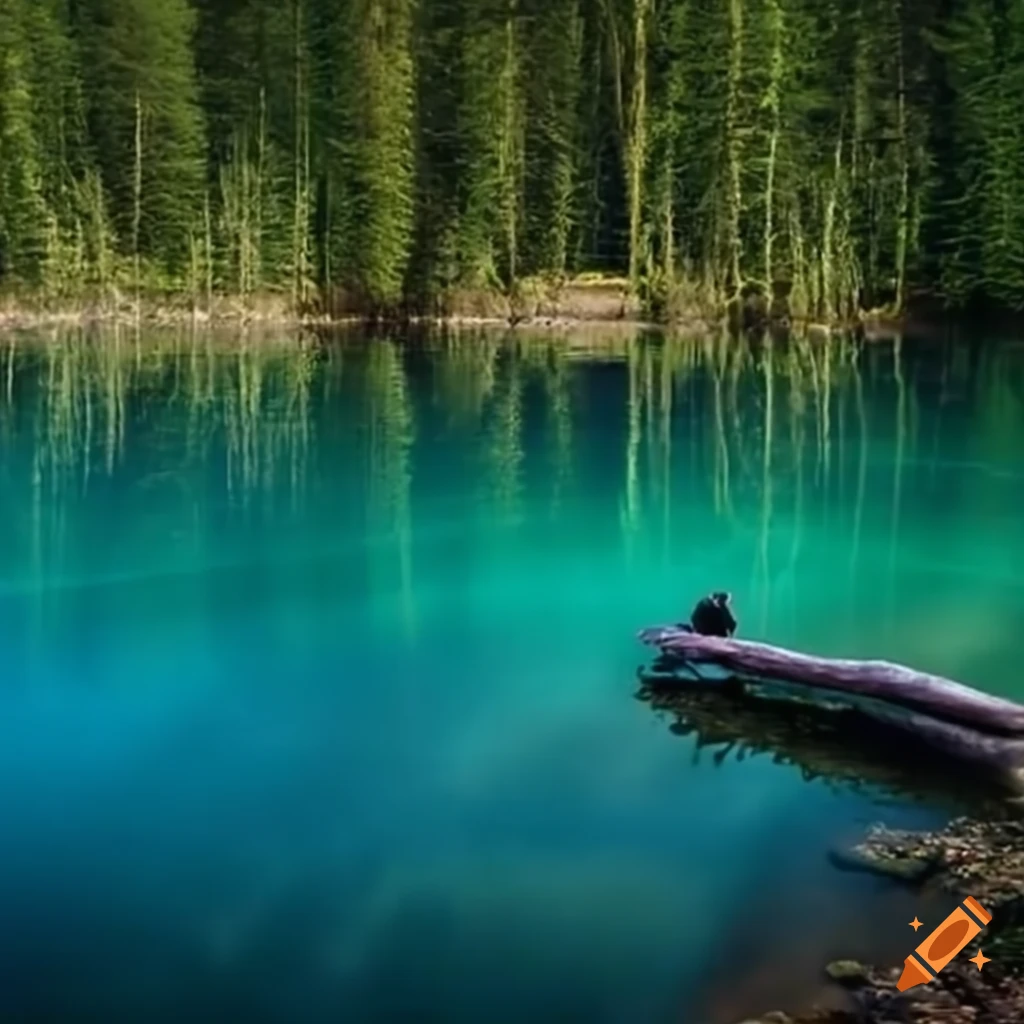 Lake view on Craiyon