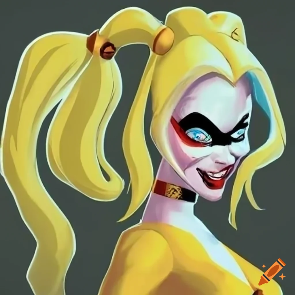 Dc harley quinn in yellow on Craiyon