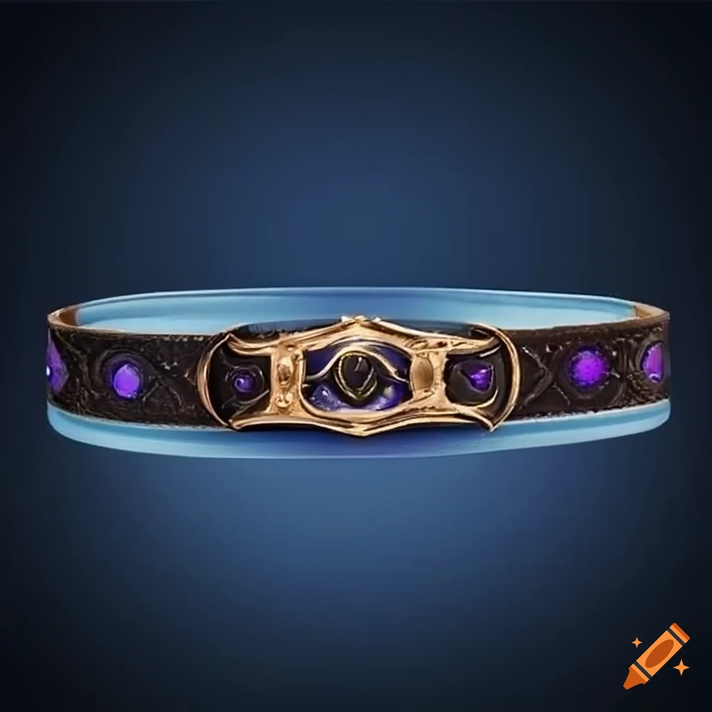 Front view of a noble magic belt on Craiyon