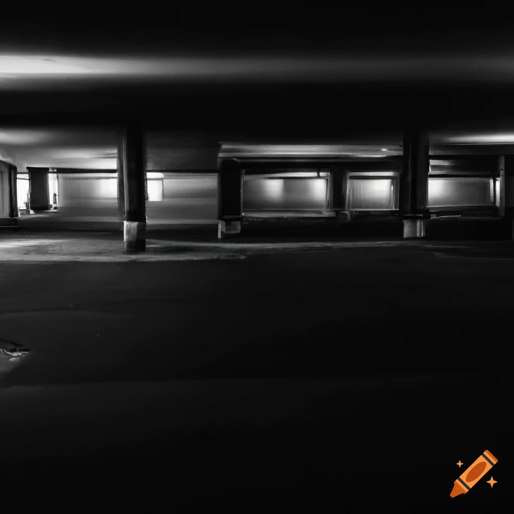 Liminal parking space on Craiyon