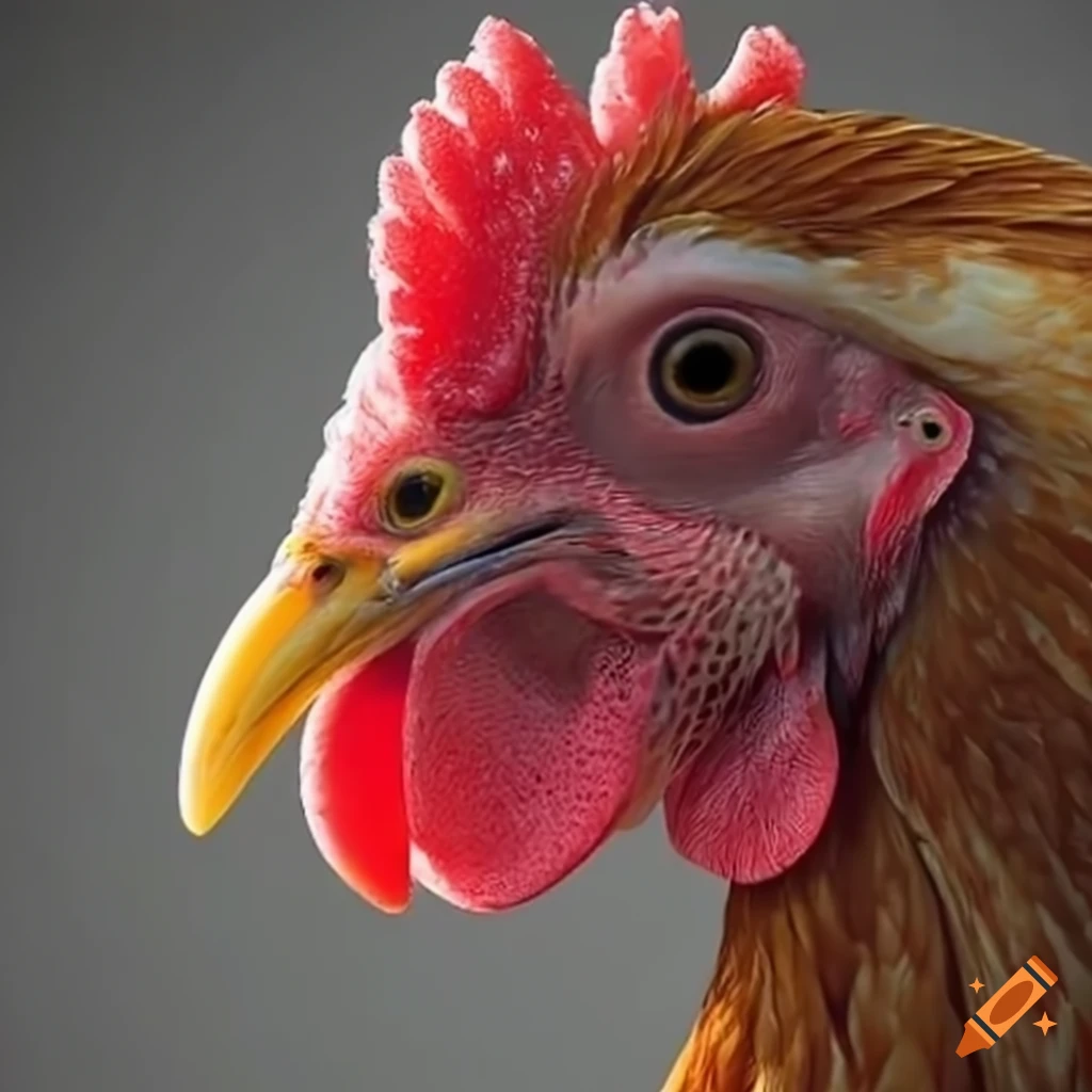 Chicken mass production machine on Craiyon