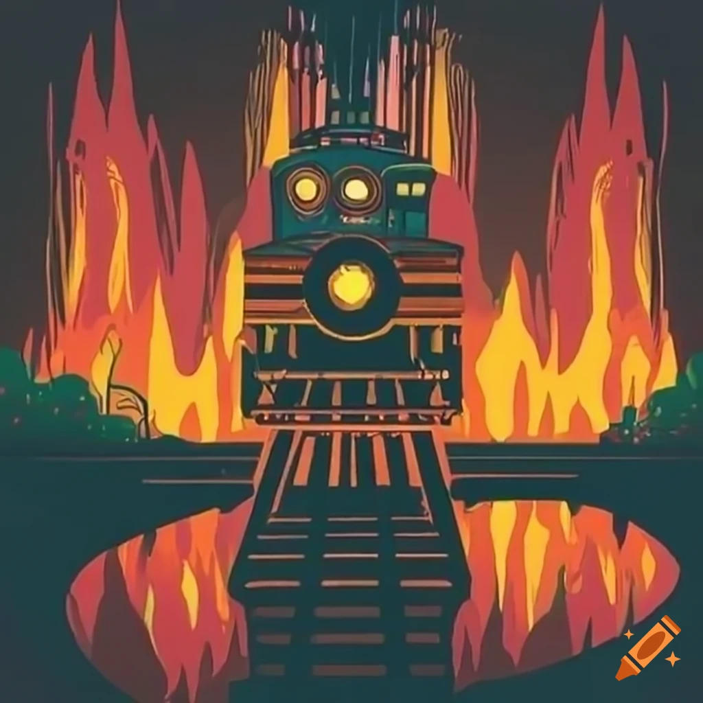 Iconic movie still of jungle bridge train crossing with explosions and ...