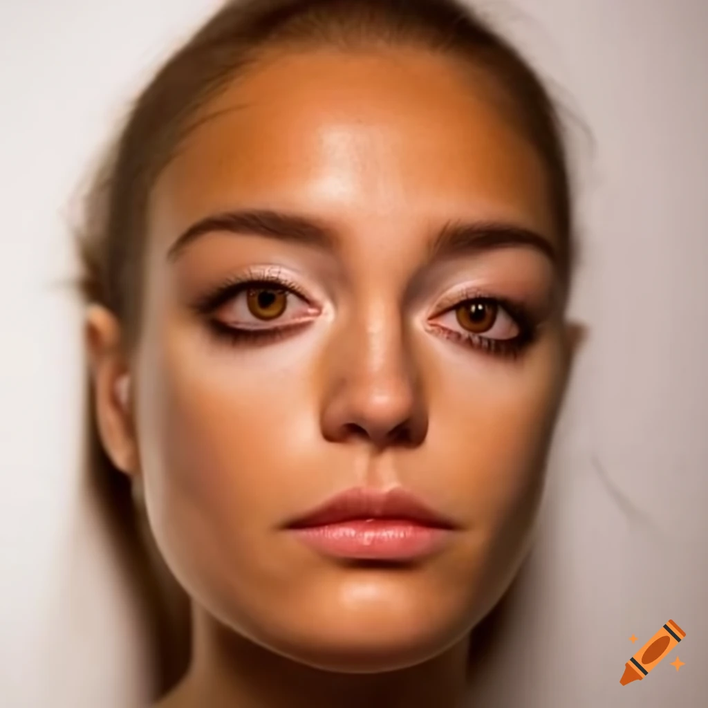 A human face on Craiyon