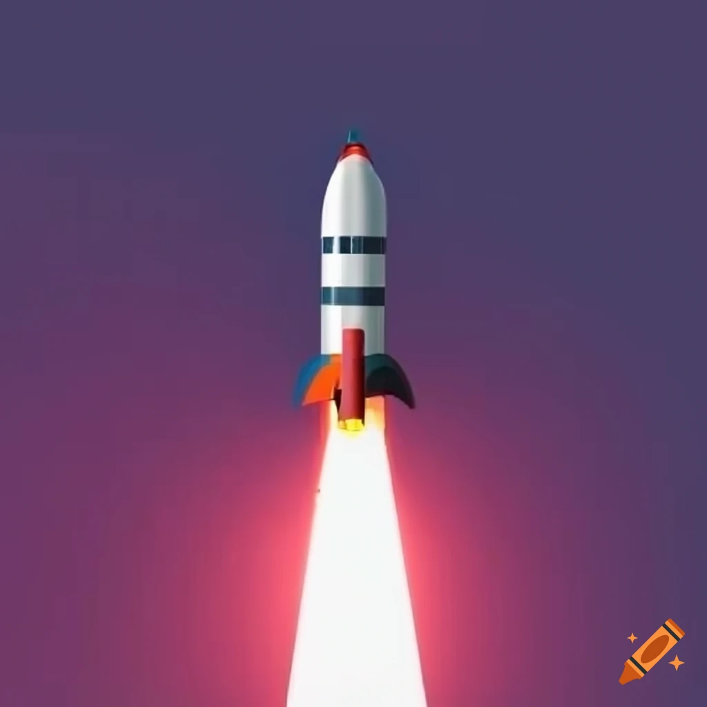 Rocket launching from computer screen symbolizing productivity boost ...