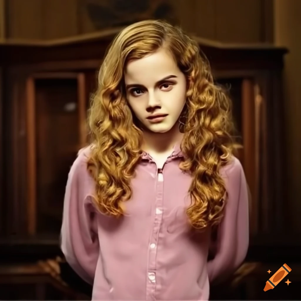 Hermione wearing pajamas on Craiyon