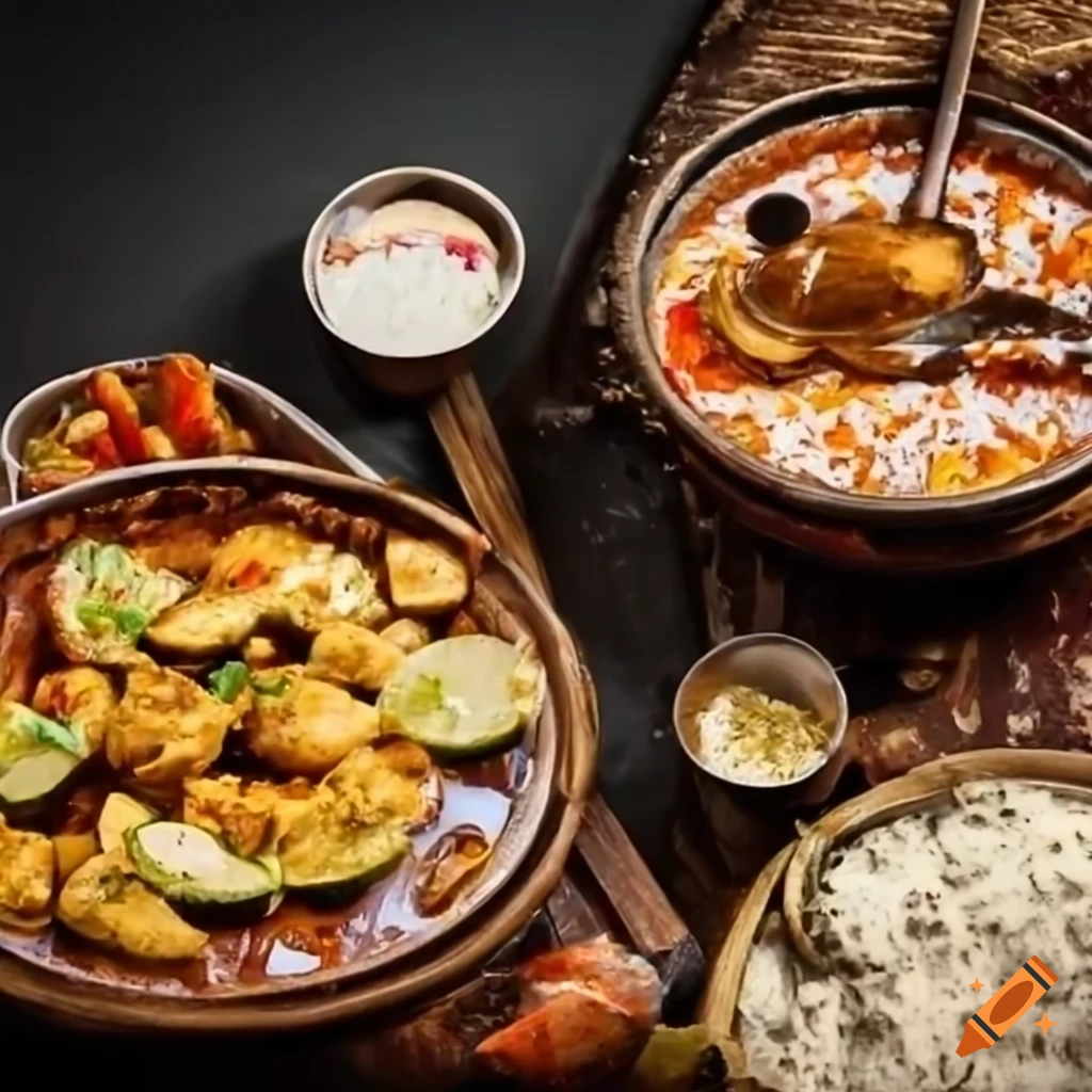 Collage of indian street food on Craiyon