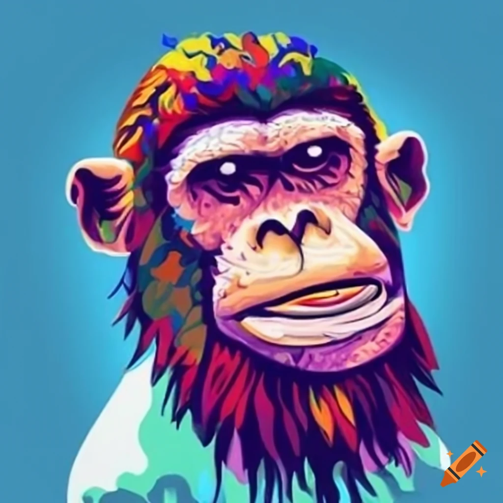 Smooth-brained ape on Craiyon