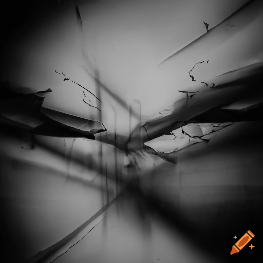 Abstract monochrome collage depicting depression and gender dysphoria ...